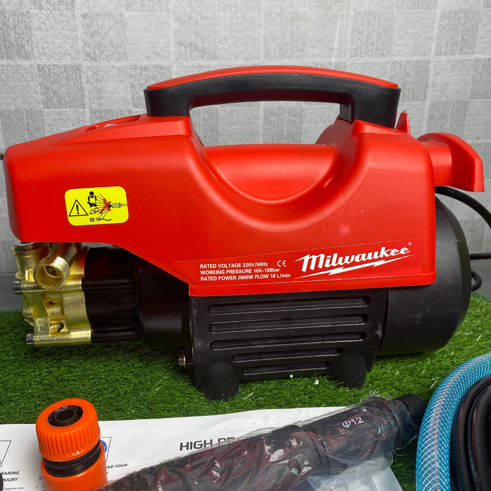 USA Model Milwaukee High Pressure Washer 2800W 108Bar Flow 18/min ...