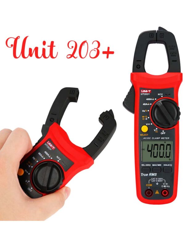 UNI-T UT203 400/600A Digital Clamp Meter – Auto-Ranging AC/DC Current ...